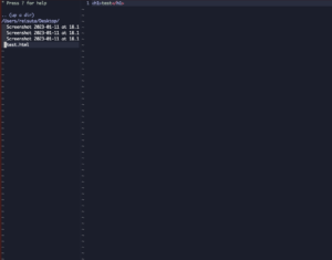 Vim/NeoVimプラグインのNERDTree導入でVSCode化 - フルスタックLinuxプログラミング