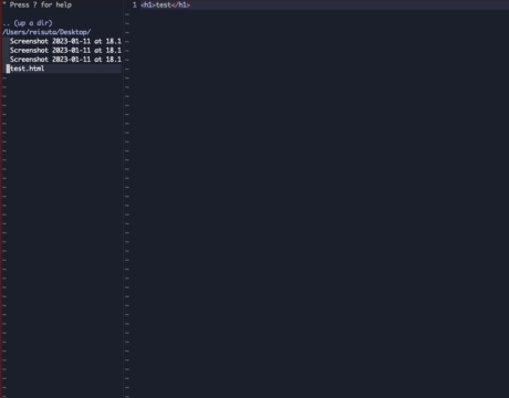Vim/NeoVimプラグインのNERDTree導入でVSCode化 - フルスタックLinuxプログラミング